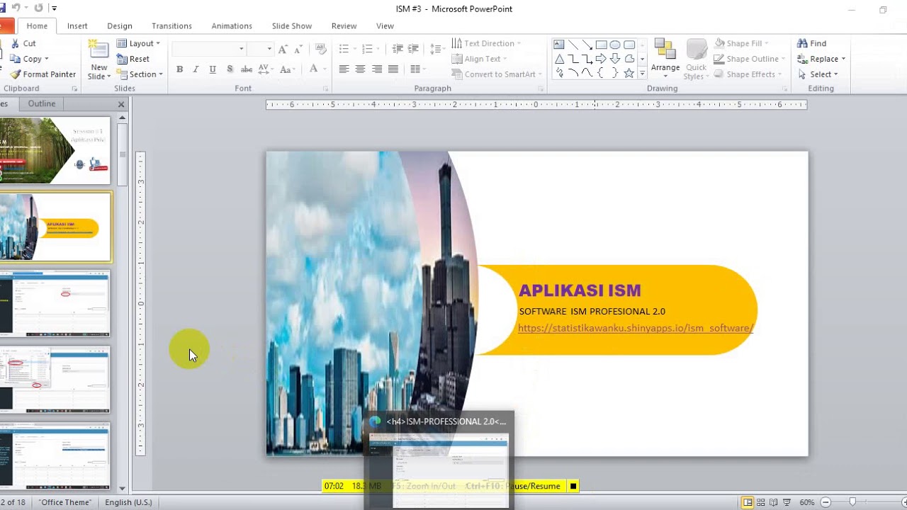 ISM Analysis Aplikasi Software - YouTube