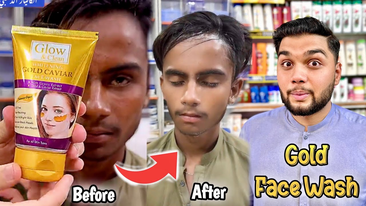 Glow And Clean GOLD CAVIAR Whitening Face Wash | Glow & Clean New Gold ...