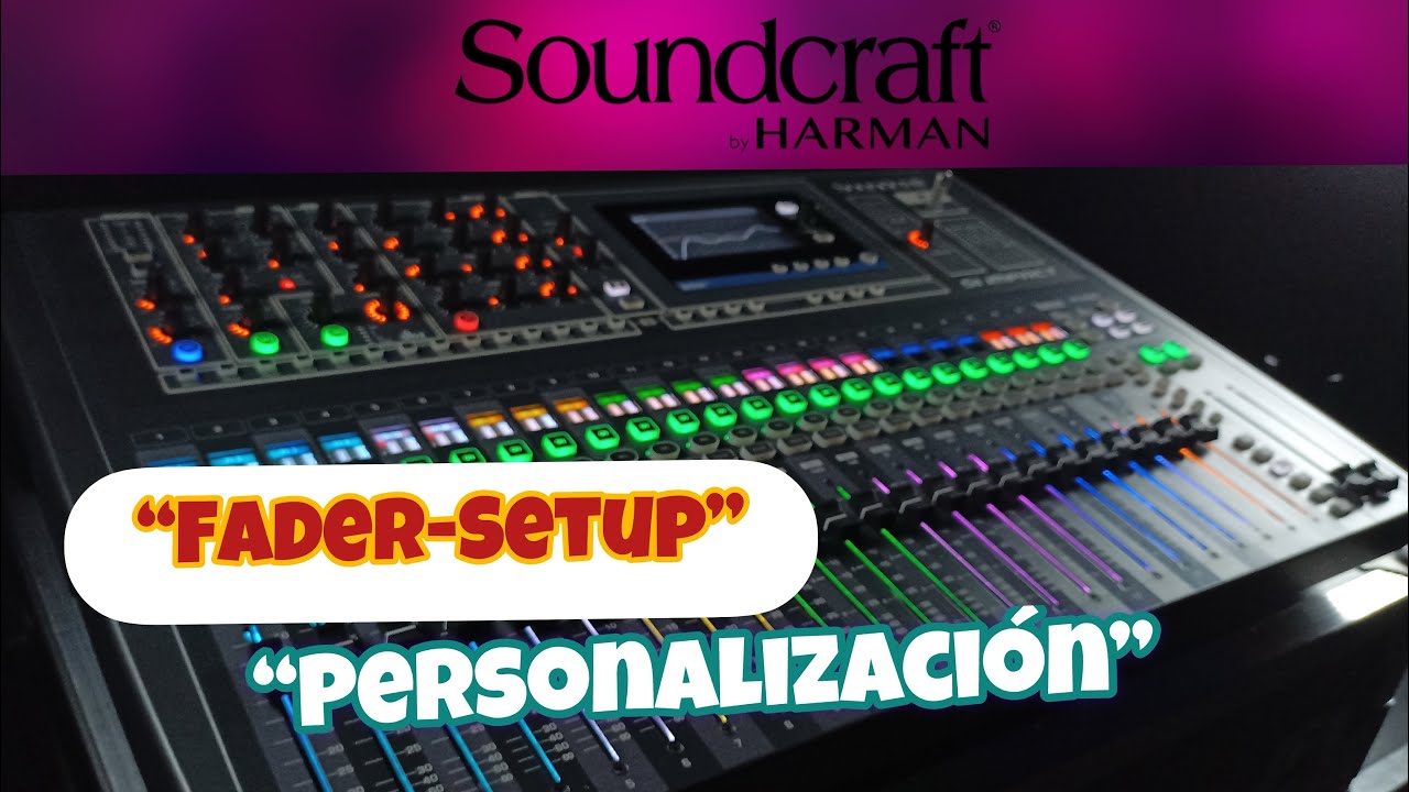 Soundcraft Si Impact Fader Setup - YouTube
