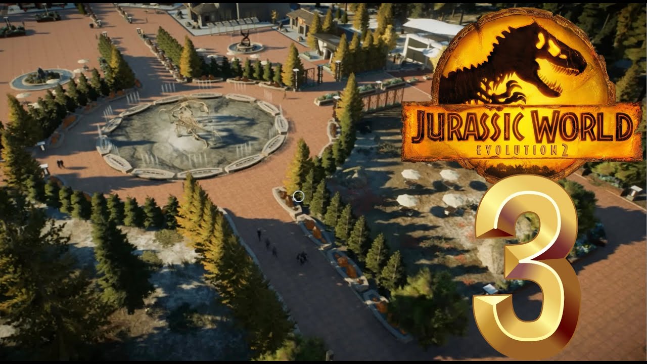 Jurassic World Evolution 2 Jurassic Valley Build #3 Maaaaaassive Plaza ...