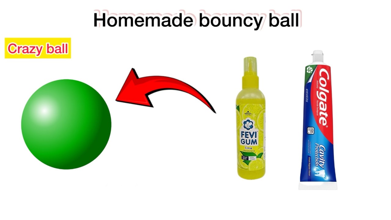 Homemade bouncy ball /homemade crazy ball/diy Crazy ball/Stress Ball ...