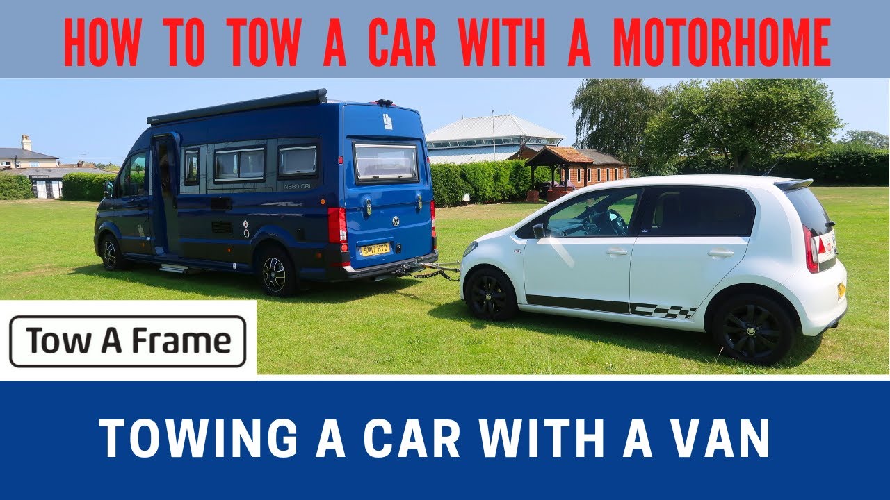 How to Tow a Car with a Van or Motorhome using an A-FRAME | Demo Re-Cap ...
