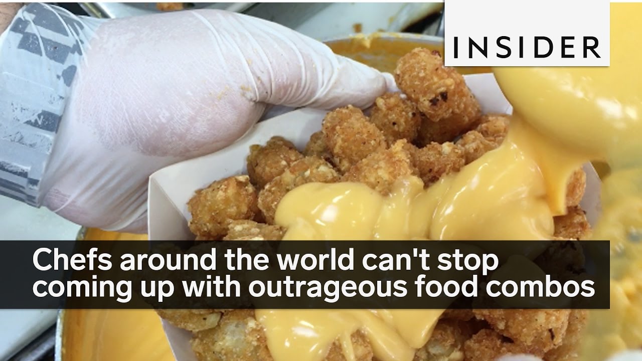 Chefs around the world can't stop coming up with outrageous food combos ...
