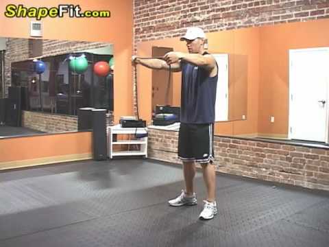 Resistance Bands Exercises For Shoulders - Rear Deltoid Flys - YouTube