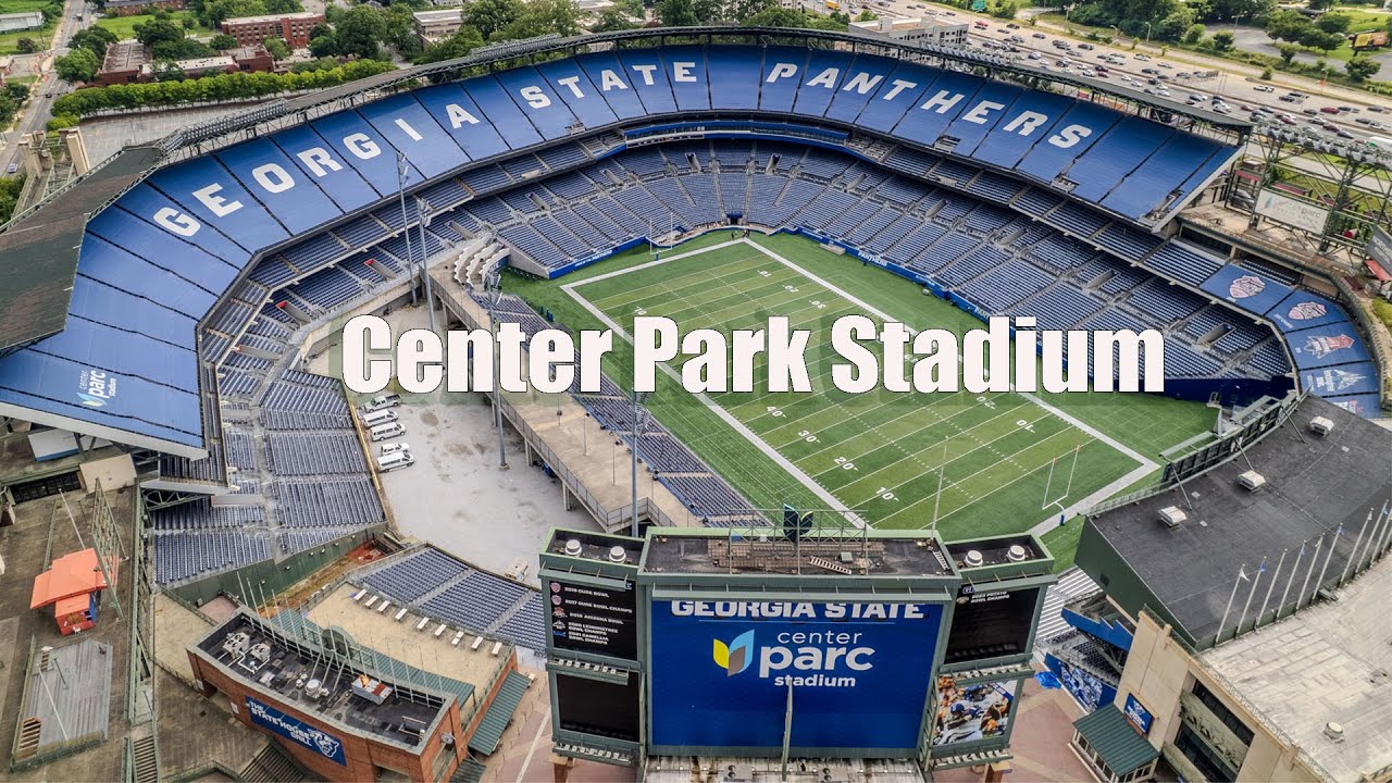 Center Parc Stadium Home to The Georgia State Panthers - YouTube