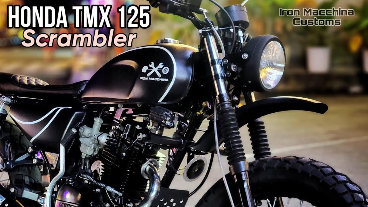 HONDA TMX 125 / CG125 Custom SCRAMBLER | by Iron Macchina Customs - YouTube