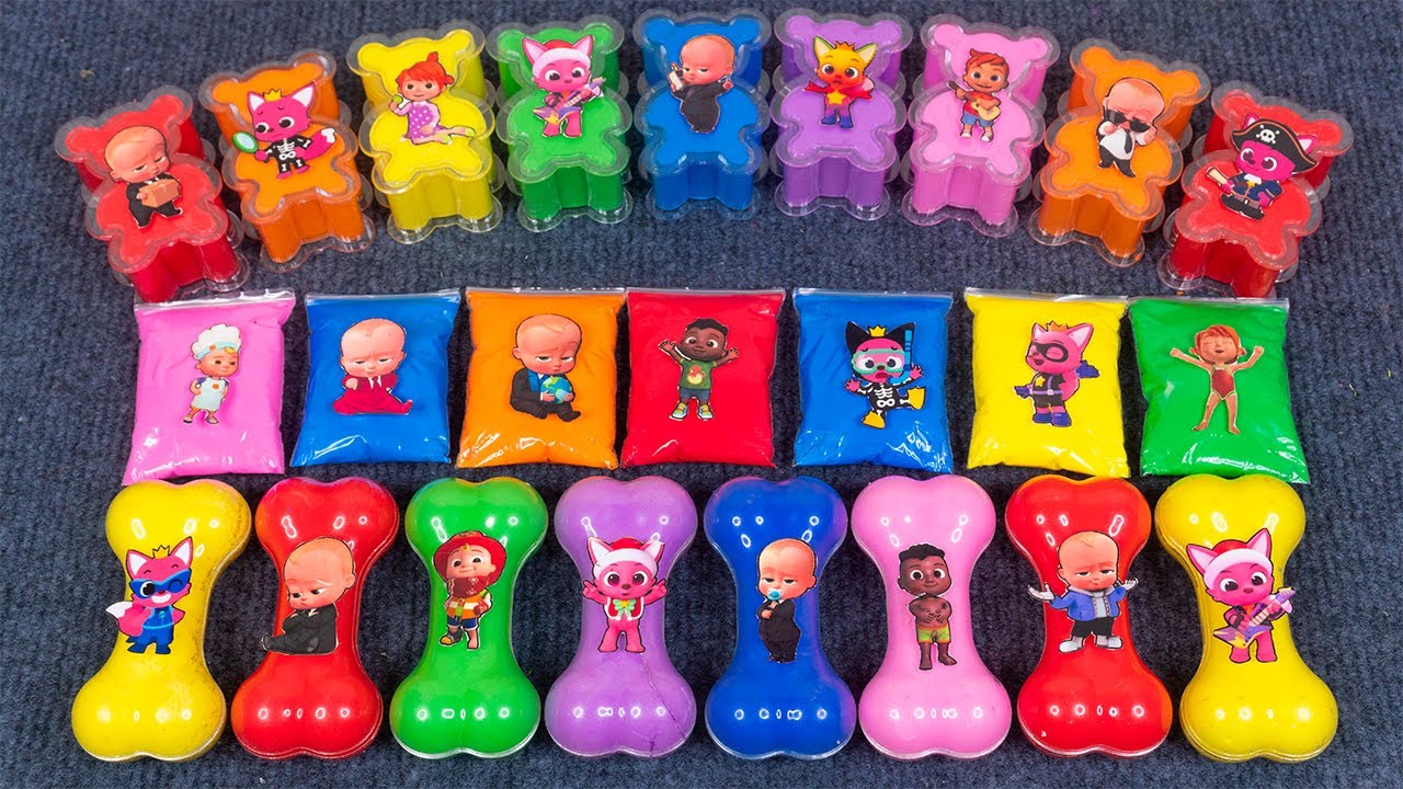 Pinkfong Slime Mixing Playtime! Jeni, Hogi, and Bebefinn’s Colorful ...