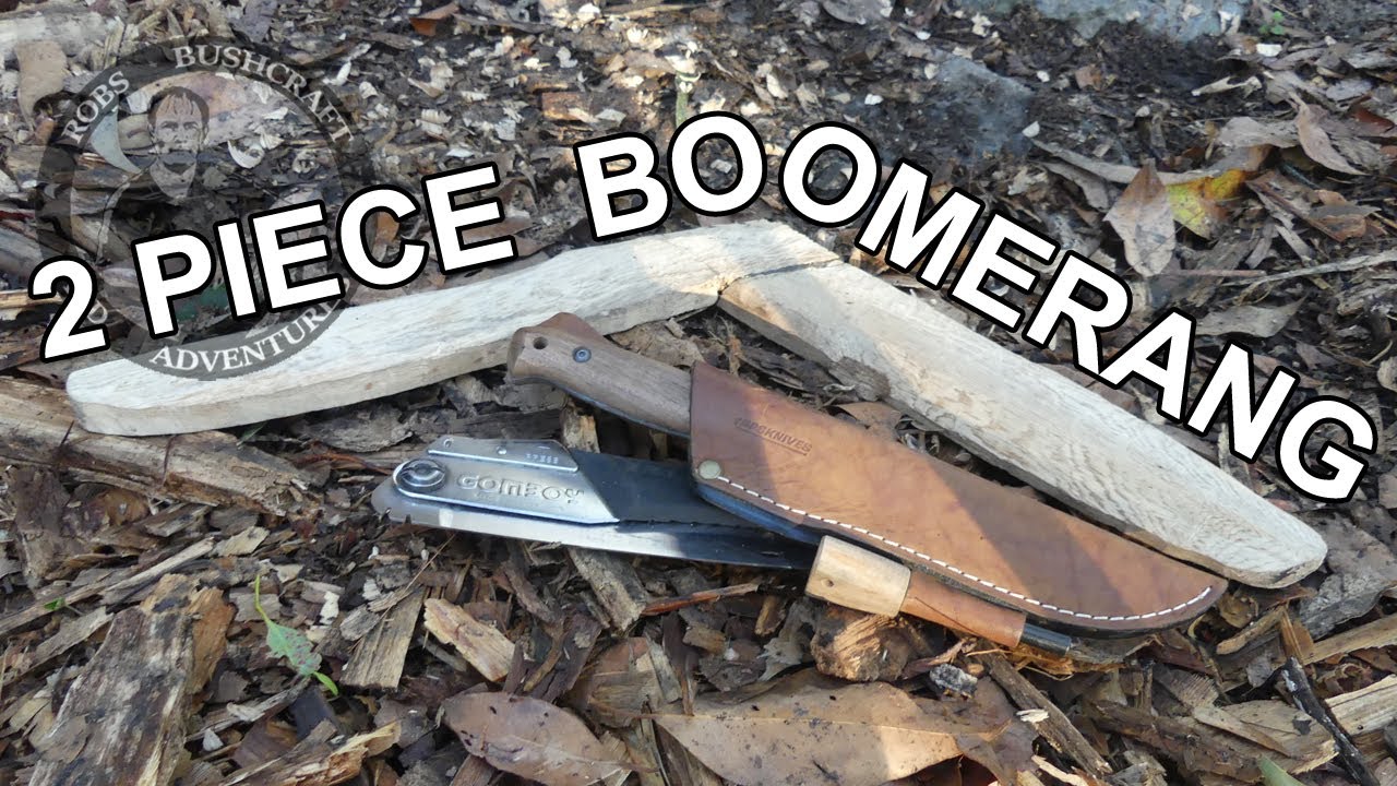 Bushcraft Boomerang Build From Straight Wood Using Pine Tar Glue - YouTube