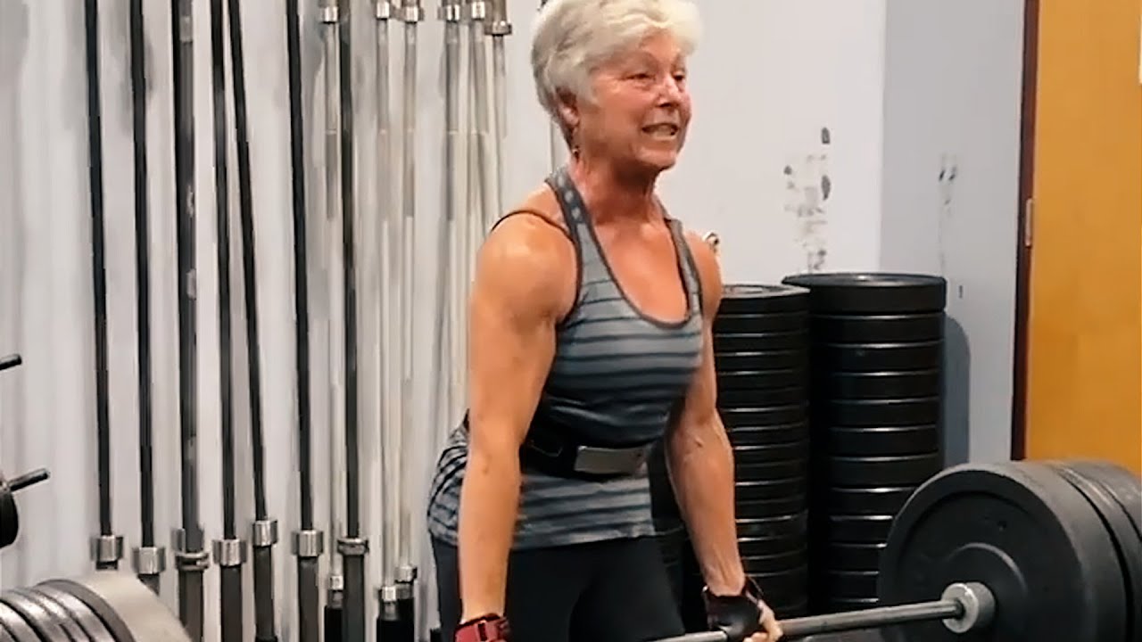 Elderly Woman Deadlifts Huge Weight | Best of the Week - YouTube