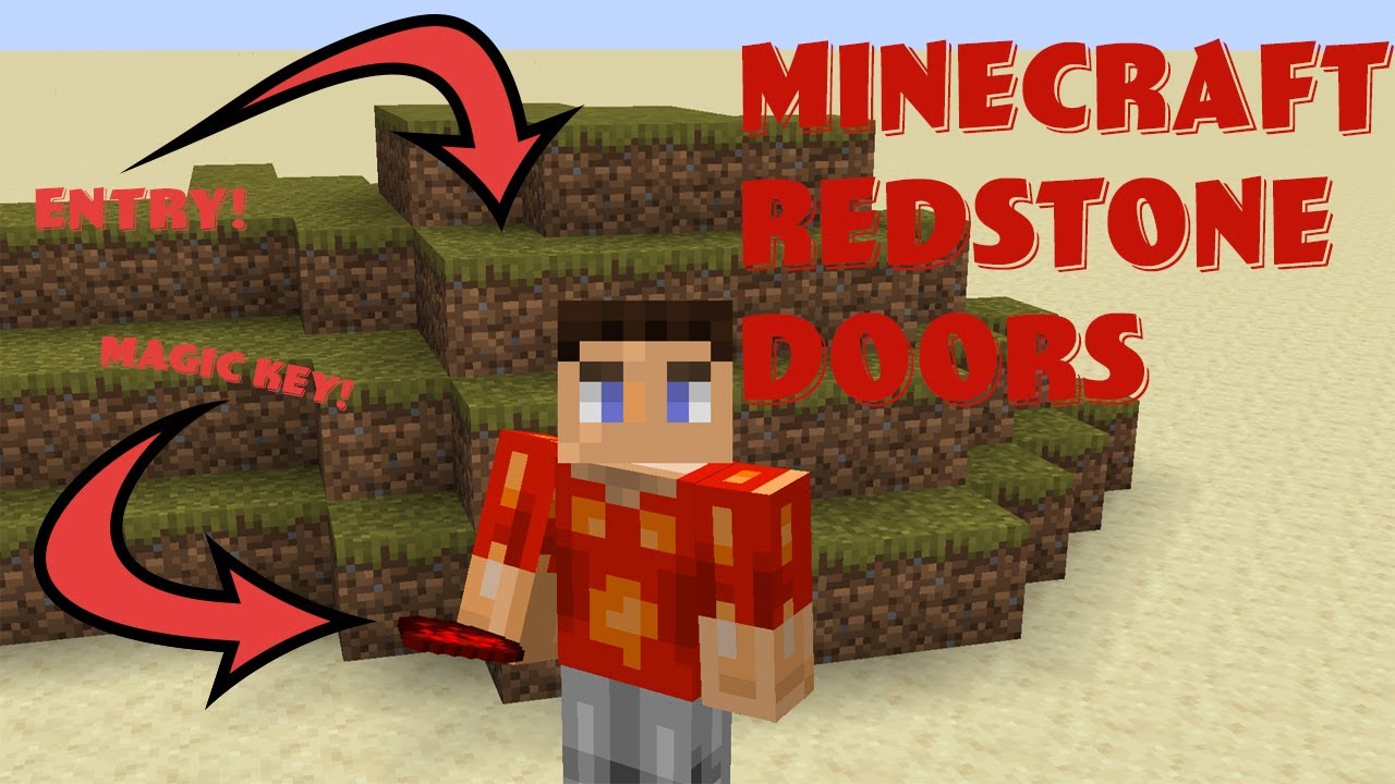 Minecraft Redstone Doors Tutorial/Explanation - YouTube