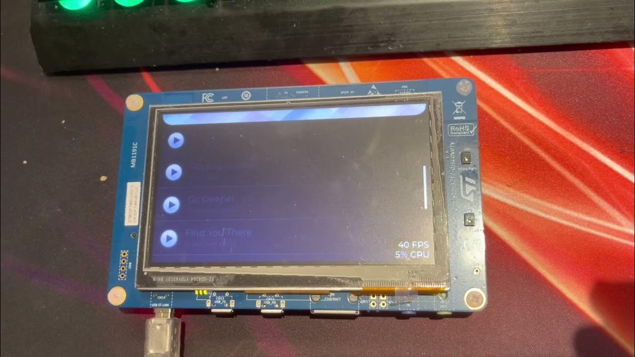 STM32F746 Discovery LVGL porting - YouTube
