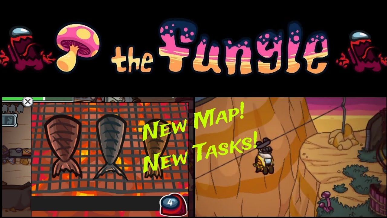 BRAND NEW MAP (THE FUNGLE) IN AMONG US: HIDE AND SEEK! - YouTube