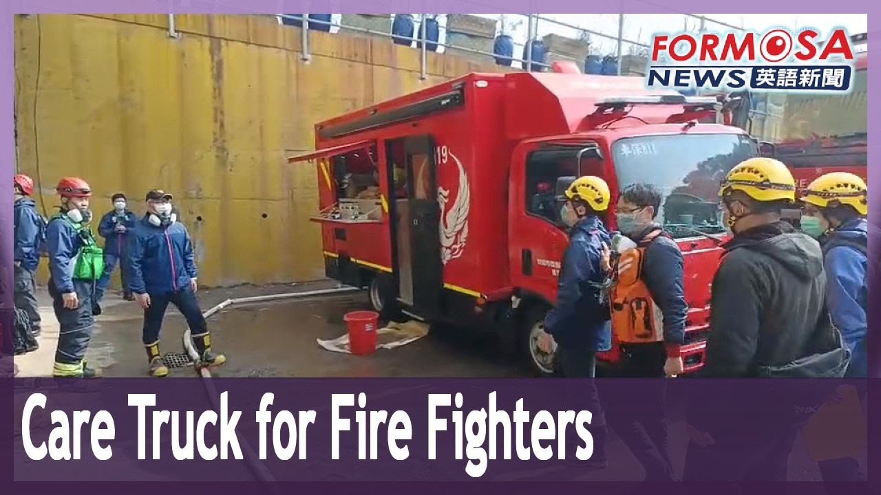 New ‘care truck’ provides provisions and a rest for fire fighters on a ...