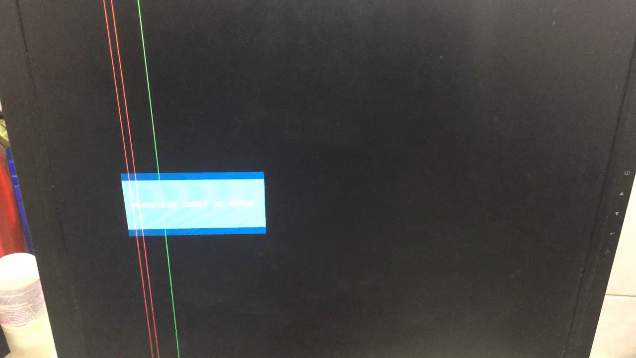 Monitor con líneas de colores - YouTube