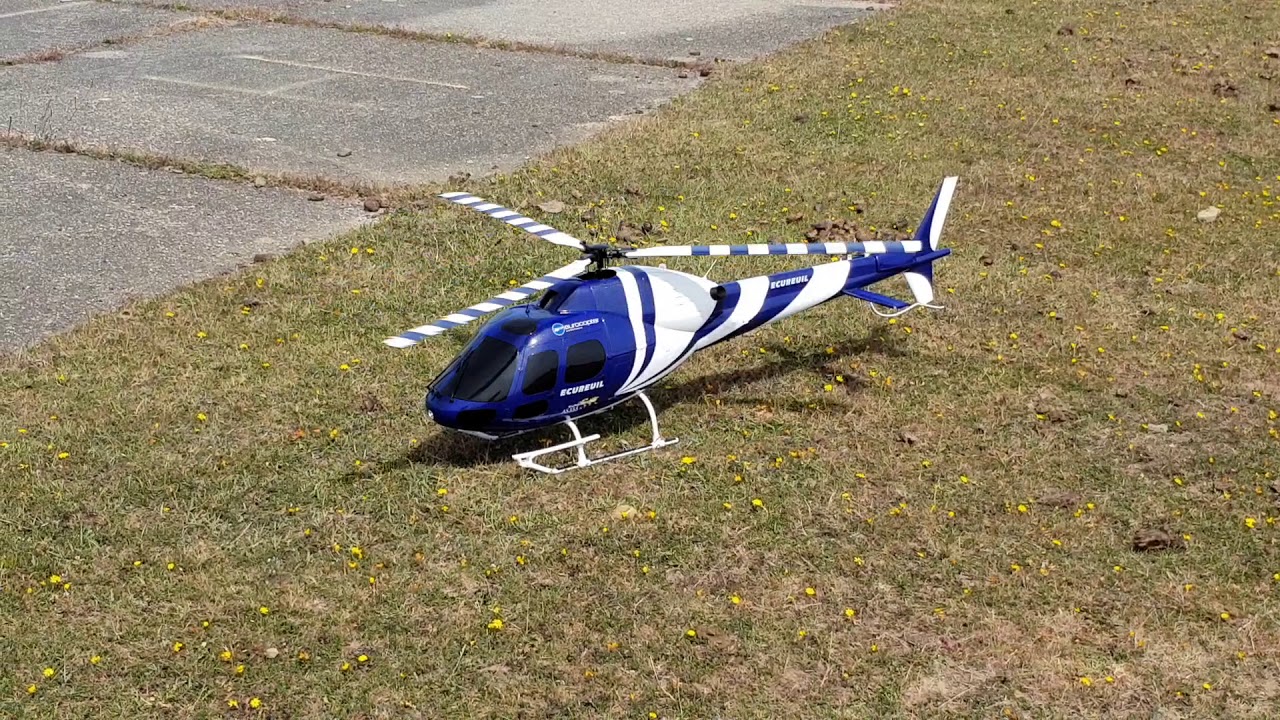 AS355 Helicopter. Scale 600 electric with Align mechanics - YouTube