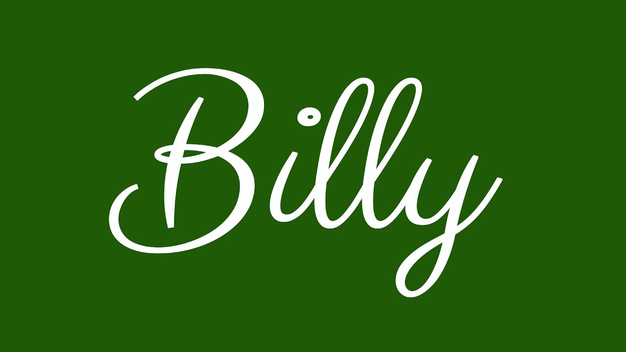 Learn How To Sign The Name Billy Stylishly In Cursive Writing YouTube learn-how-to-sign-the-name-billy-stylishly-in-cursive-writing-youtube