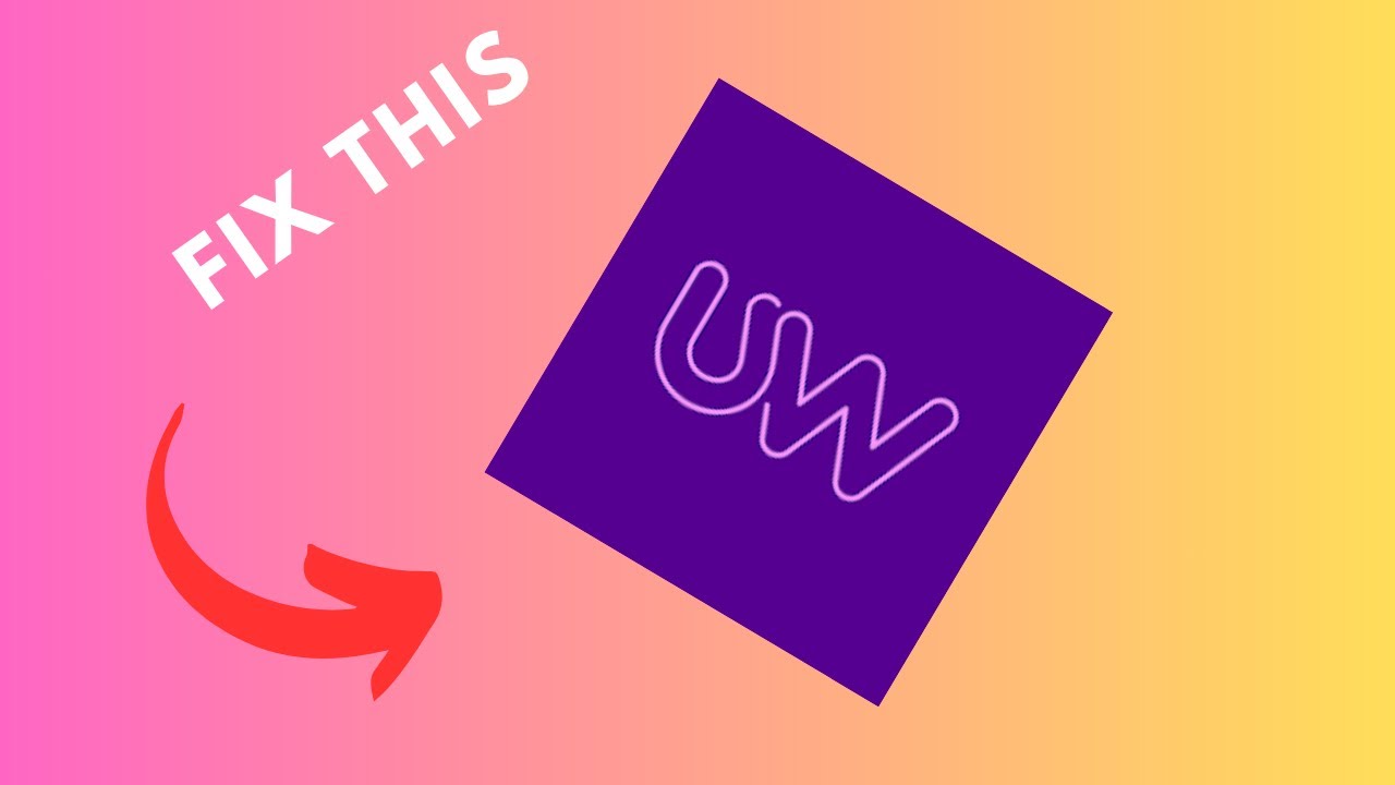 How to fix UW app not working - YouTube