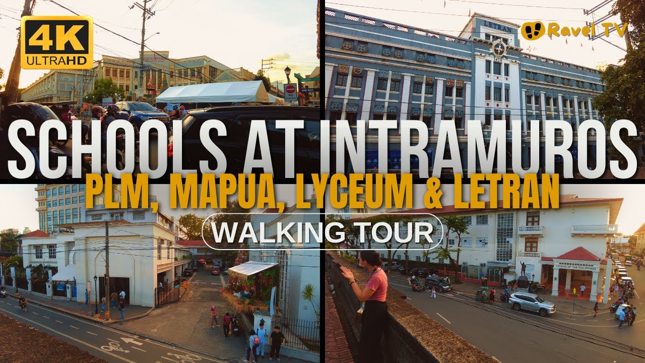 Letran, Mapua, Lyceum & PLM | Schools at Intramuros | Walking Tour | 4K ...