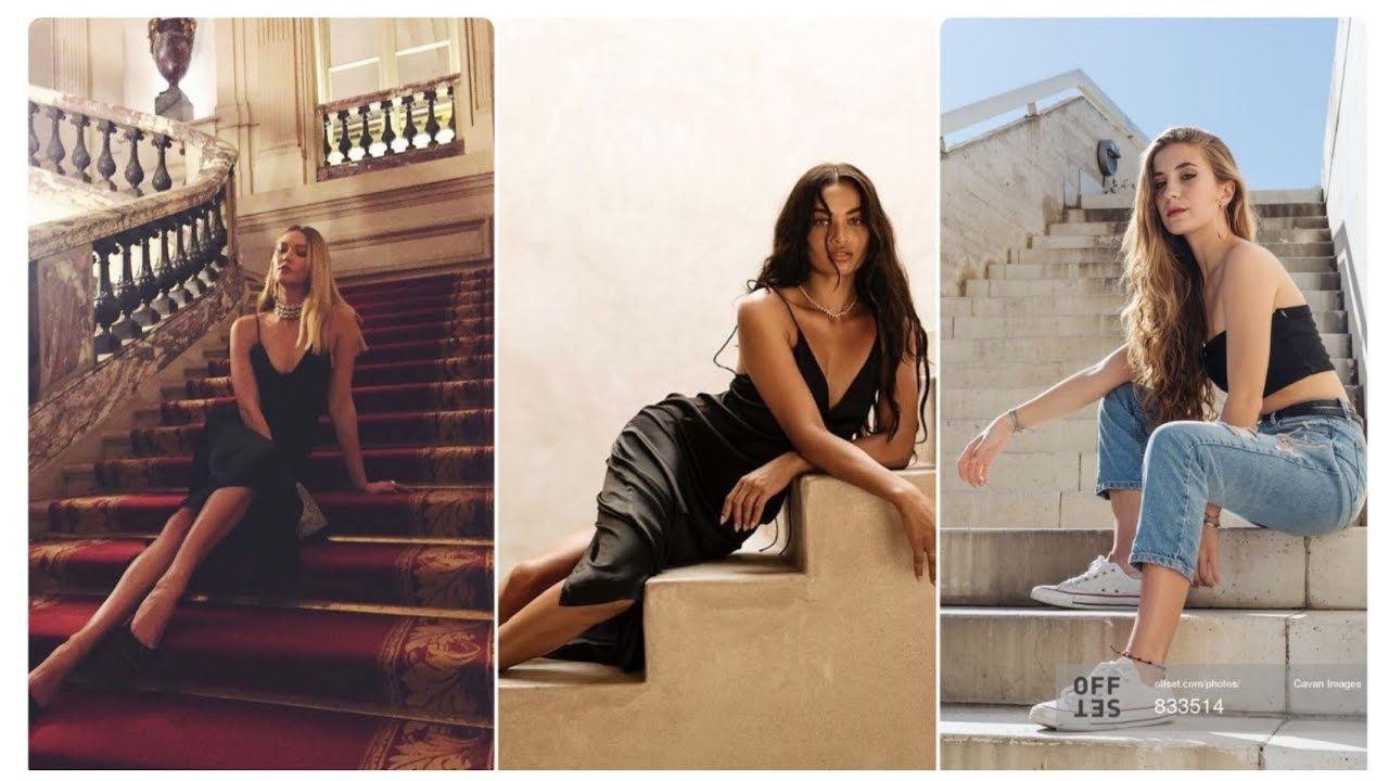 Cool, Professional style Stair Poses Ideas For Girls - YouTube