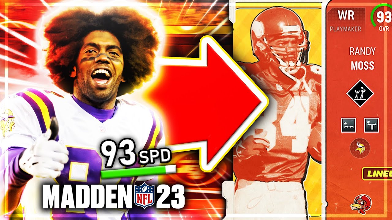 93 SPD RANDY MOSS IS DOMINACE PERSONIFIED (3 TDS) - Madden 23 Ultimate ...