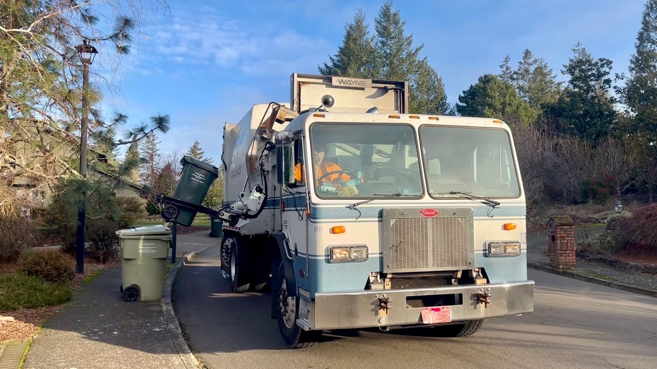 Walker Garbage Service- Peterbilt 320 Wayne Curbtender Garbage Truck ...