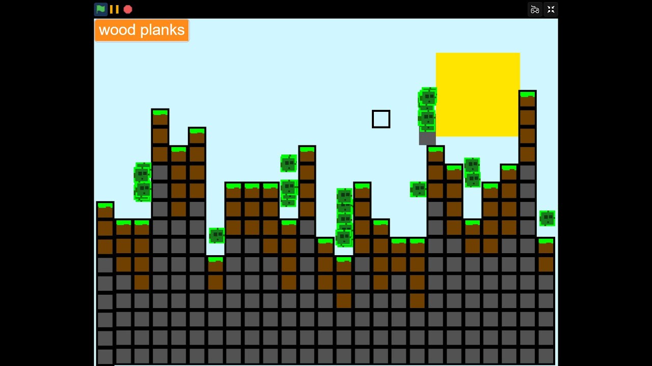 how to make minecraft 2D in scratch part 5 | enemies - YouTube