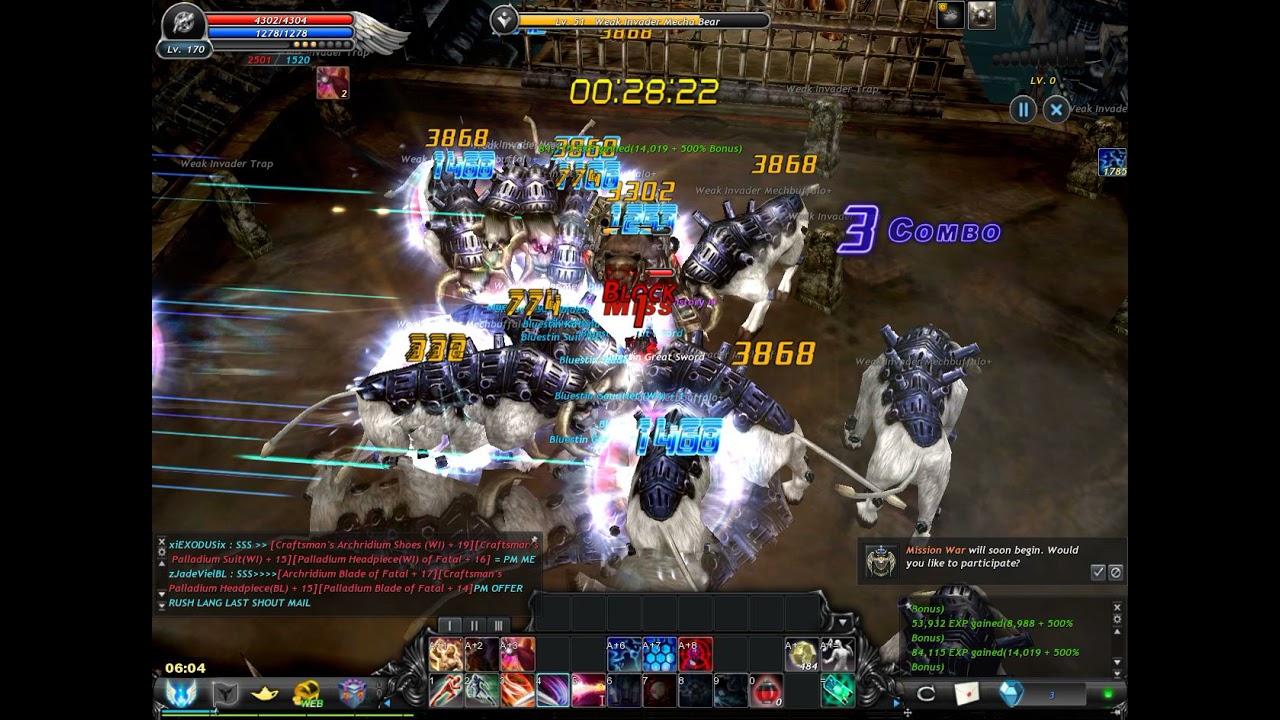 Cabal Online PH best character (FORCE GUNNER) for farming in Weakened ...