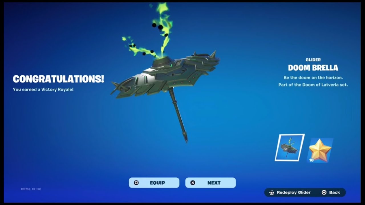 First victory royal in new season Doom umbrella - YouTube