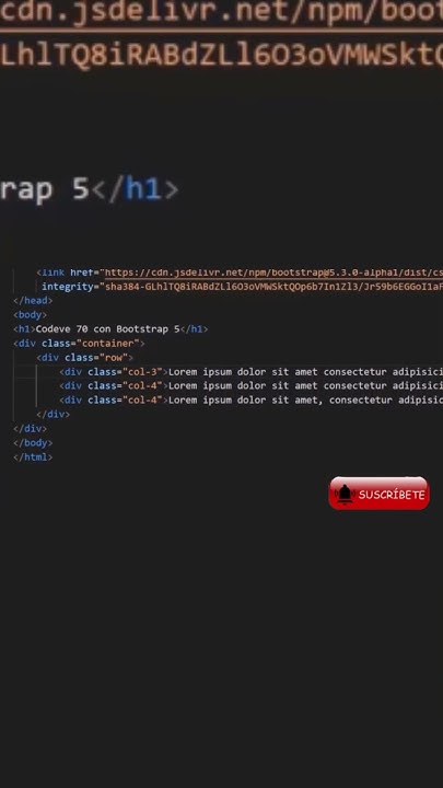 Como Insertar 3 Columnas en Bootstrap5 - YouTube
