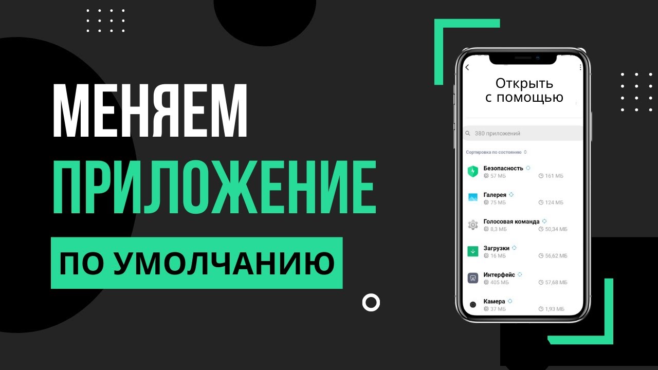 Как изменить программы по умолчанию на телефоне Xiaomi Открывать