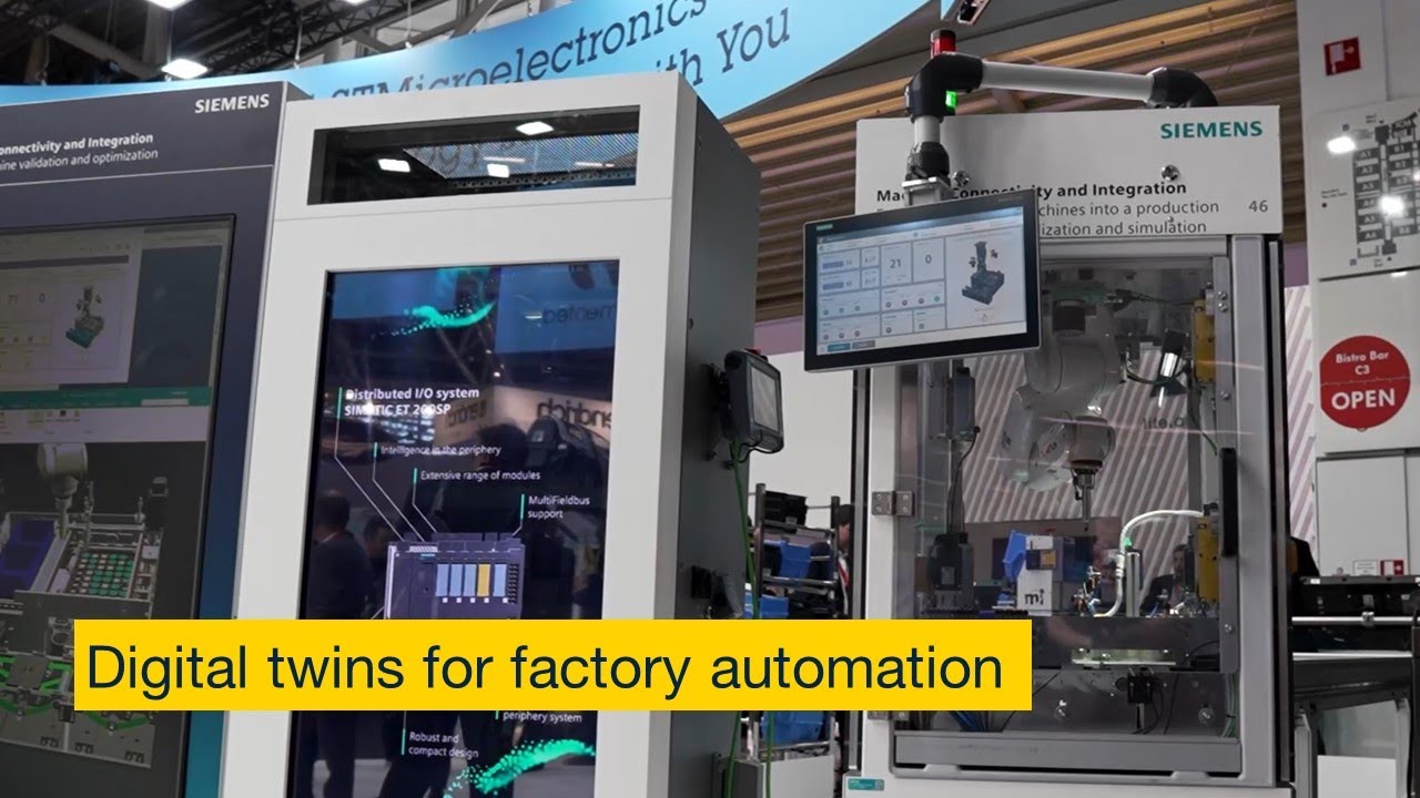 Digital twins for factory automation with Siemens & ST - YouTube