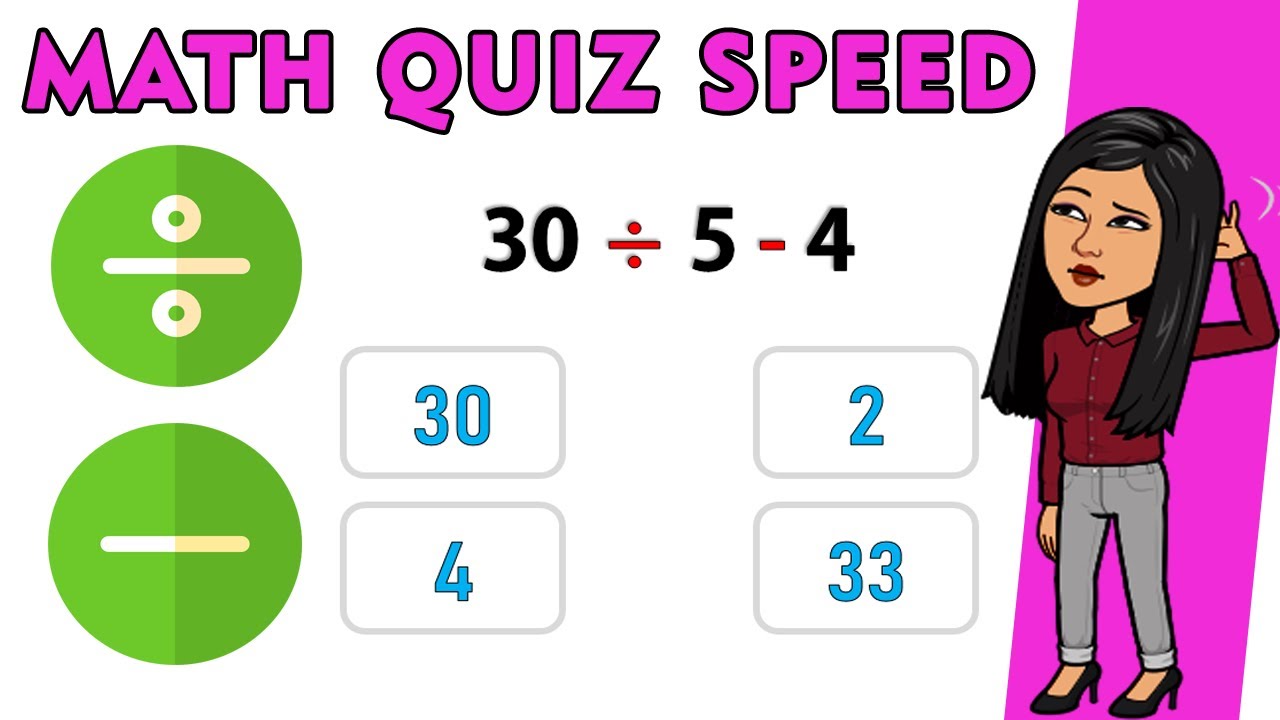 Math Speed Test #2 - I10 Math Problems I - Subtraction Division - YouTube