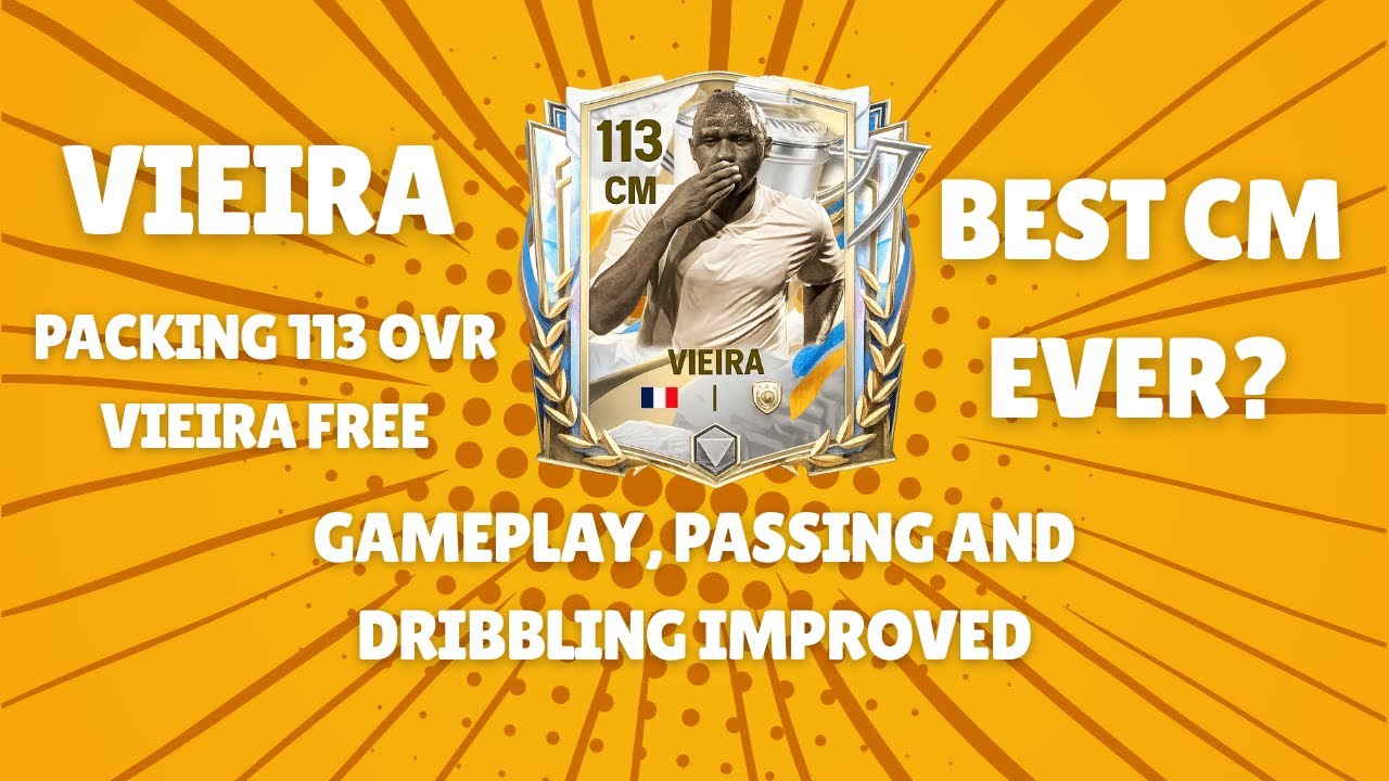 113 OVR Vieira in FC Mobile – INSANE Skills, Passes & Goals - YouTube