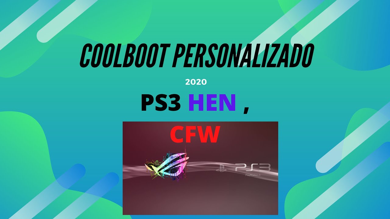 COMO crear COLDBOOT PERSONALIZADO para PS3 HEN,CFW 2020 - YouTube