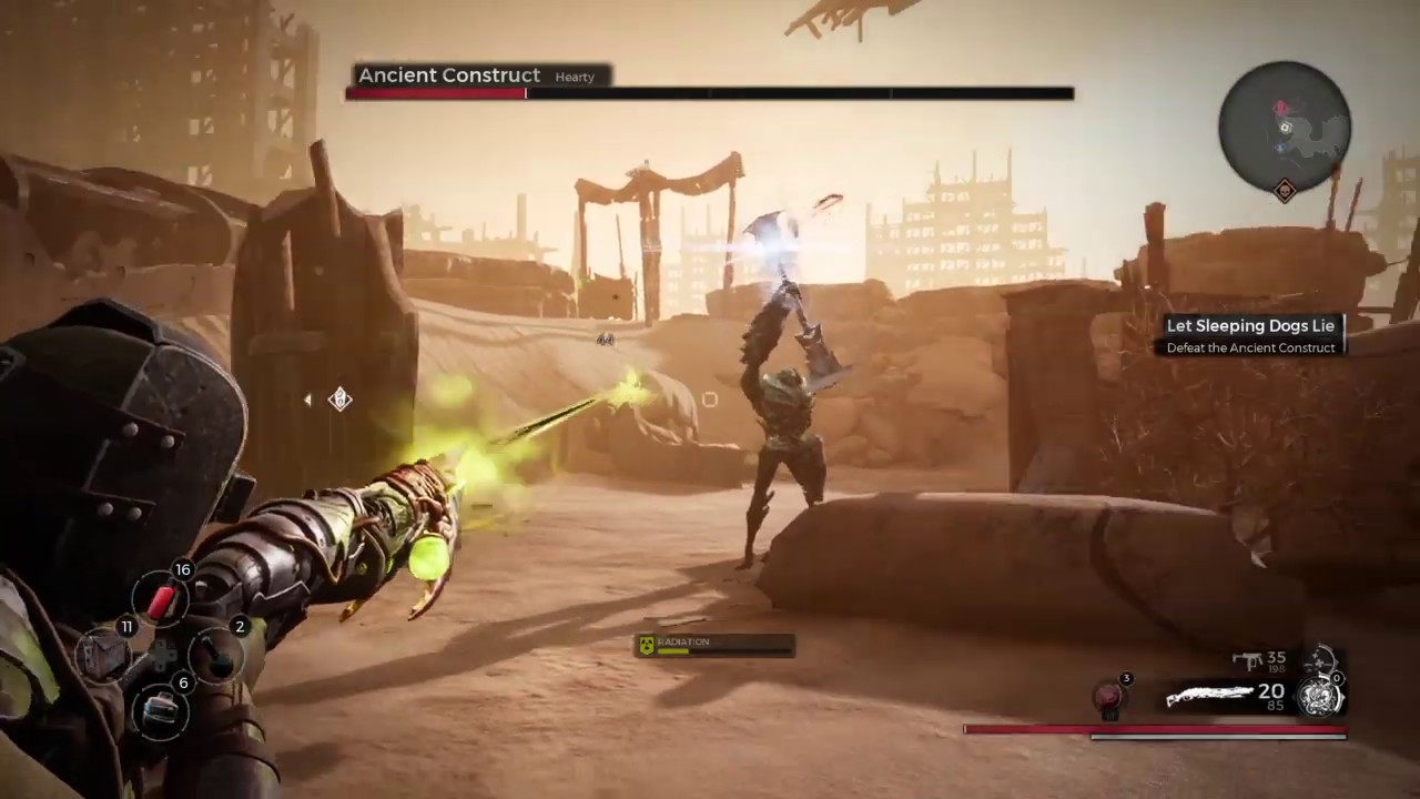 Remnant: From the Ashes - Ancient Construct Boss Fight (Solo) - YouTube