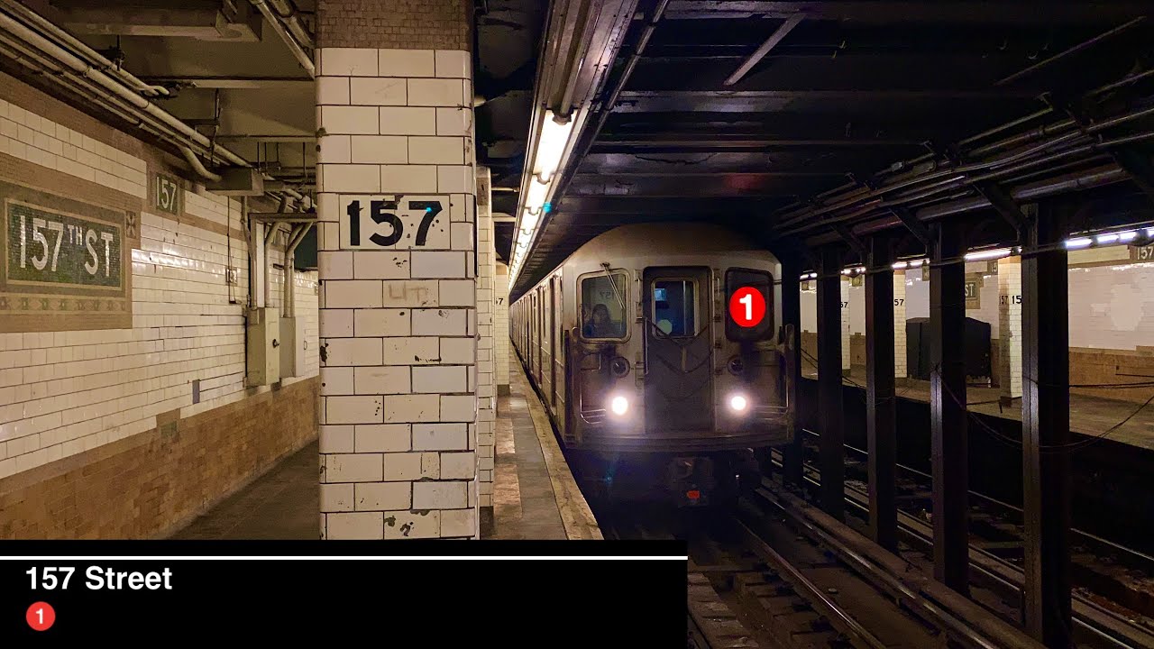 IRT Broadway Line| (1) Local Train Action @ 157 Street - YouTube