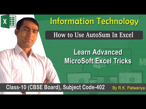 How to Use AutoSum Formula in Excel | Spreadsheet (Intermediate ...
