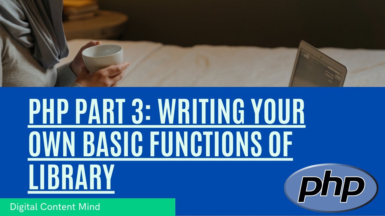 How to write a basic library of math function in php?(Php part 3) - YouTube