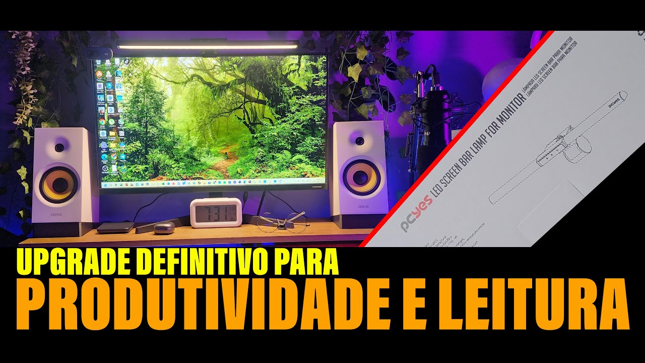 BARRA LED PARA MONITOR LIGHTBAR - Aumente sua produtividade e leitura ...