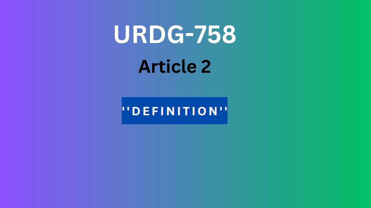 URDG Article 2 II Bank Guarantee II CSDG Certification II URDG 758 I ...