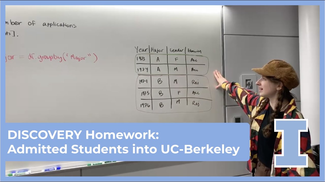 DISCOVERY Homework 2.03: Admitted Students into UC-Berkeley - YouTube