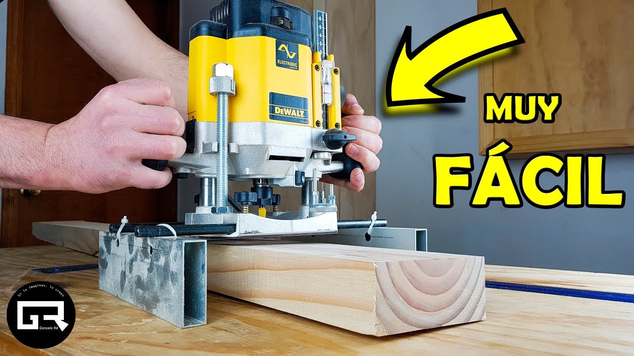 TRUCO de CARPINTERO [APLANAR MADERA con ROUTER] - YouTube