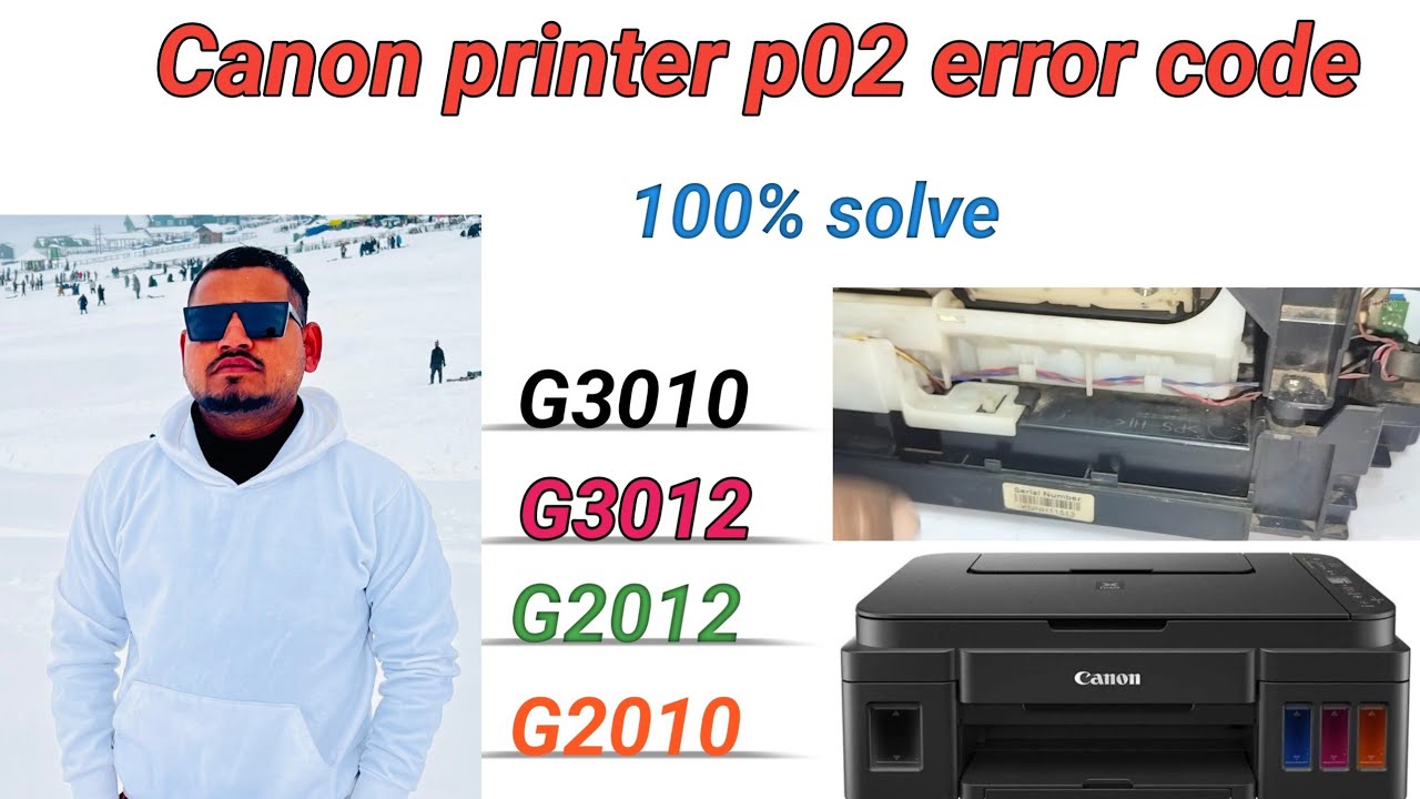 Canon g3010 printer p02 error problem solved, canon g3010 p02 error and ...