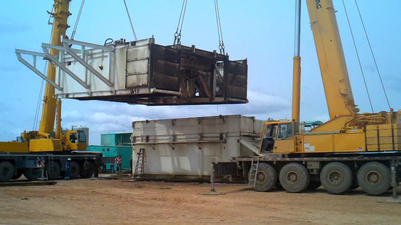 2 crane pick , upper subs and center steel - YouTube