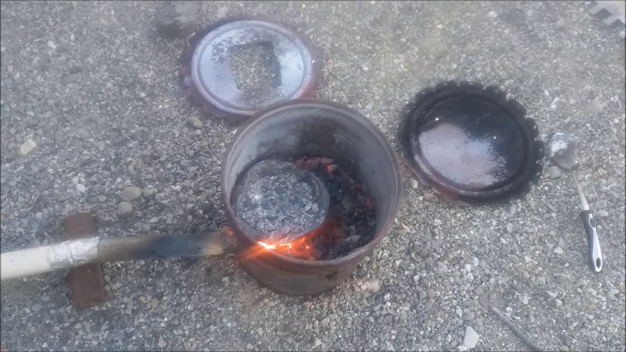 Easiest DIY aluminum foundry - YouTube