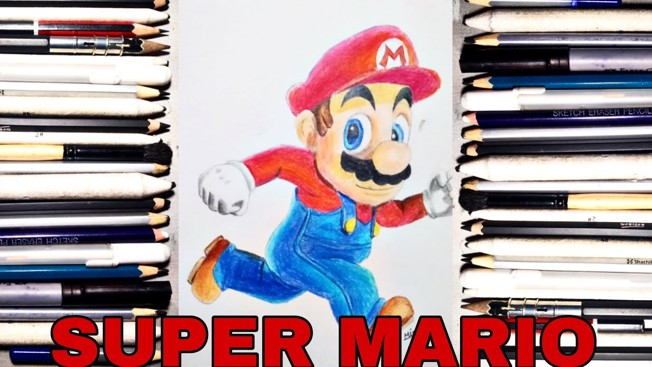 Mario drawing | super mario bros | drawing - YouTube
