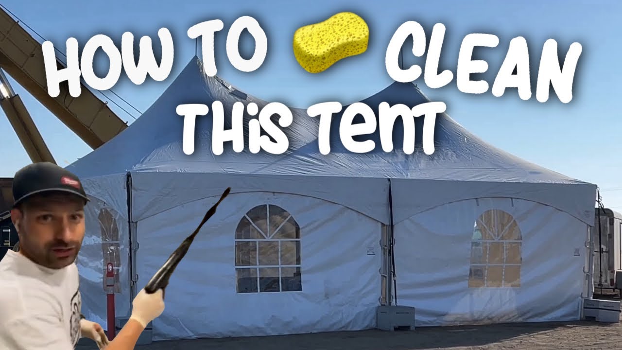 How I Clean 🧽 My Tents - Event Rental Business Tips - YouTube
