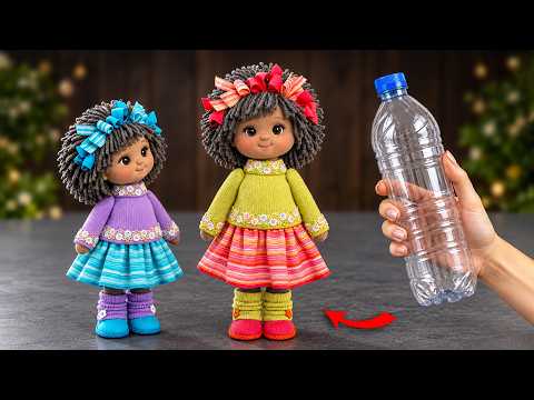 Böyle Bir Bebeği Mağazalarda Bulamazsınız! 😍 Plastik Şişe ve Çoraplardan DIY Bebek 🧵 Kalıpsız