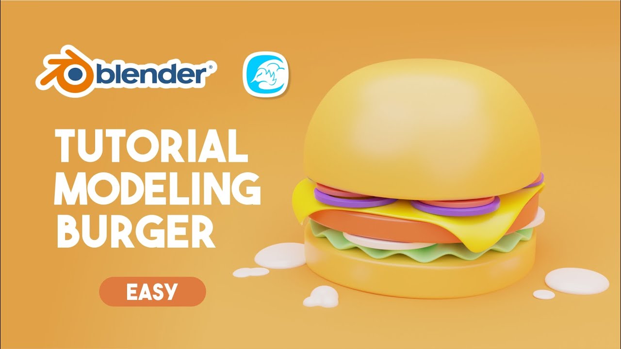 How to make a burger on Blender - YouTube