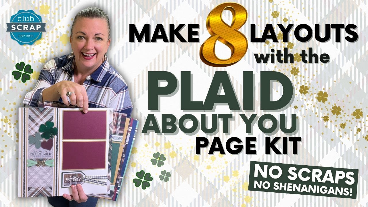 Scrapbook Pages for Ireland, St. Paddy's Day, or Anything Plaid ...
